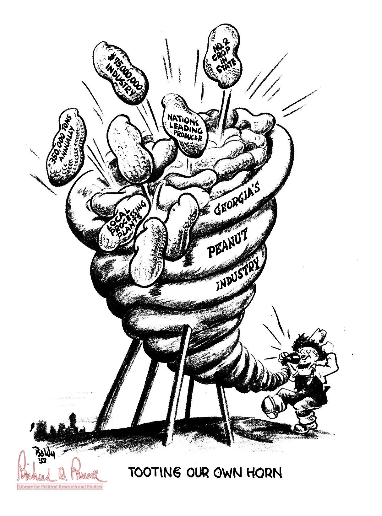 Baldowski Cartoon: Georgia's Peanut Industry - New Georgia Encyclopedia