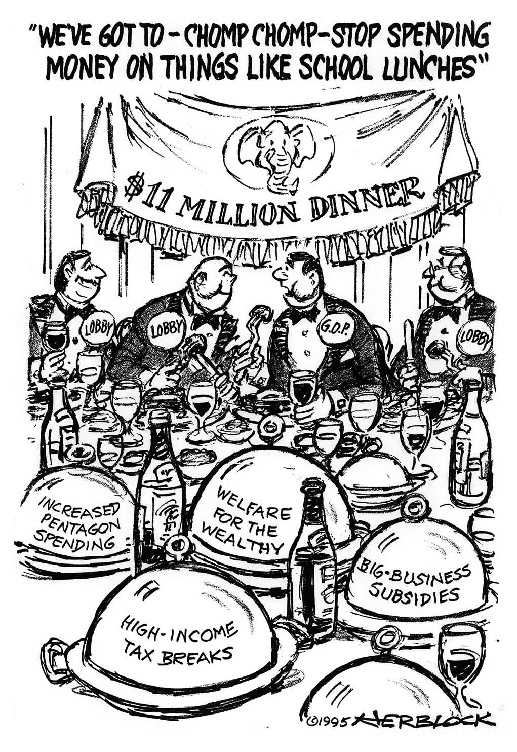 Herblock Cartoon: School Lunches - New Georgia Encyclopedia