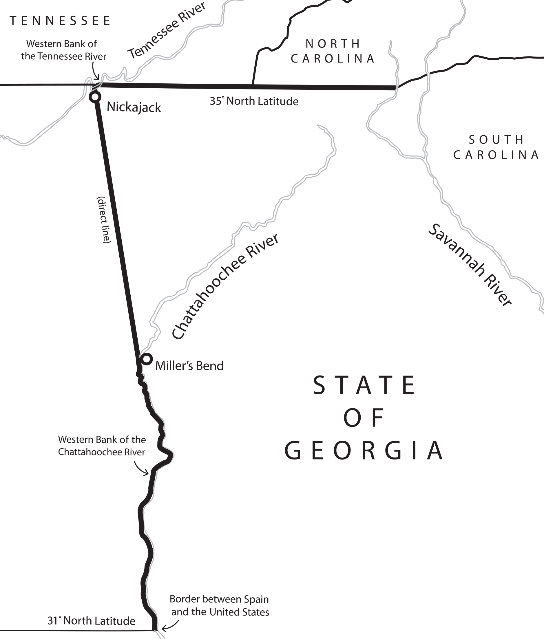 Georgia's Northern and Western Boundaries, 1802 - New Georgia Encyclopedia