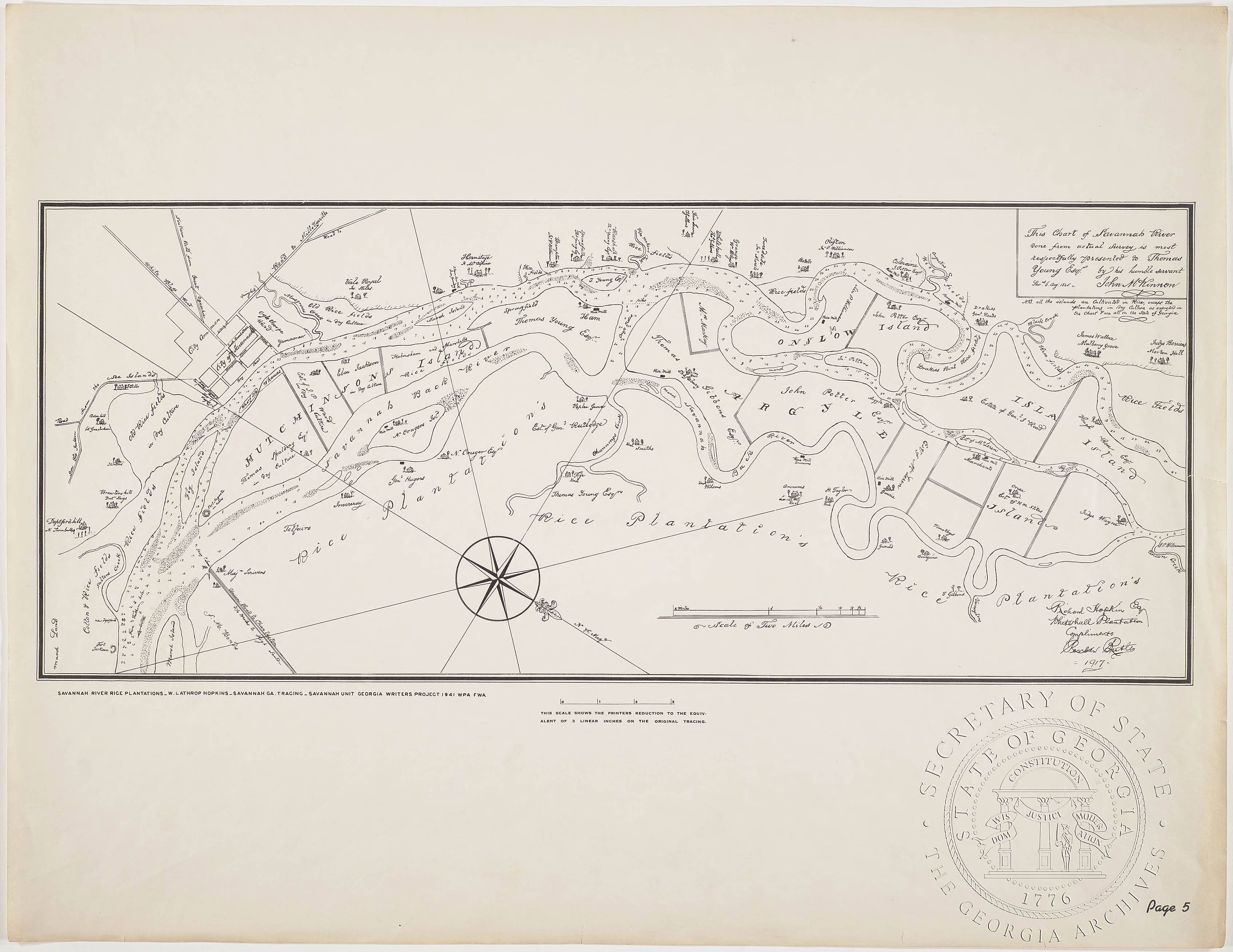 Savannah Rice Plantations, 1825 - New Georgia Encyclopedia