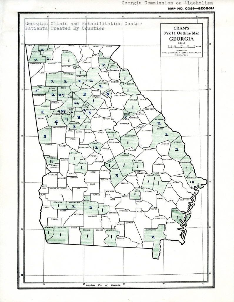 Georgia Commission on Alcoholism Map - New Georgia Encyclopedia
